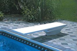Flyte Deck II Stand for 8' Diving Board - Radiant White In Stock ...