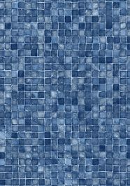 GLI 12 x 24 Rectangle Mosaic Light Blue FF 20 Mil Inground Pool Liner