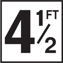 Pool 4-1/2 FT Depth Marker Non-Skid Ceramic Tiles on Sale at YourPoolHQ