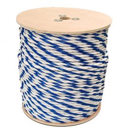 Blue/White 1/4 Inch Thick Pool Rope - 600 Foot Spool