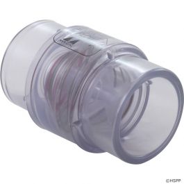 1.5 x 2 Inch Spring Check Valve Slip x Slip - Clear - 1/4